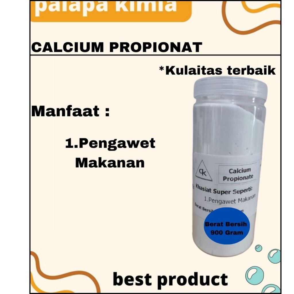 Jual CALSIUM PROPIONAT//KALSIUM PROPIONAT//900 GR DAN 500 GR//KEMASAN ...