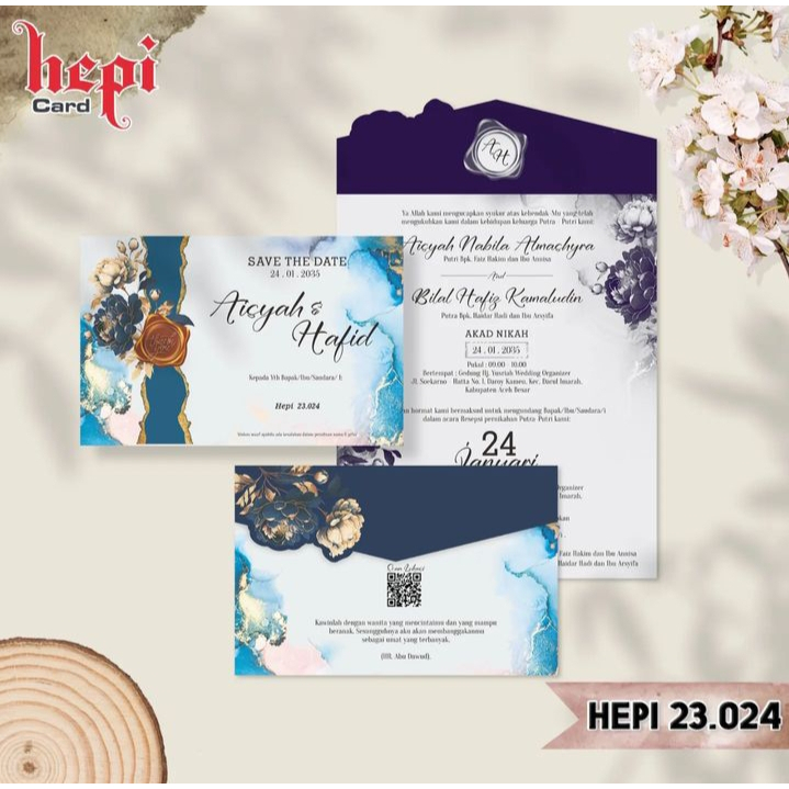 Jual Cetak Undangan Motif Hepi 23.024 | Shopee Indonesia