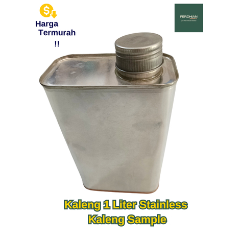 Jual KALENG SAMPLE SAMPEL 1 LITER BAHAN STAINLESS - KALENG CAIRAN/BAHAN ...