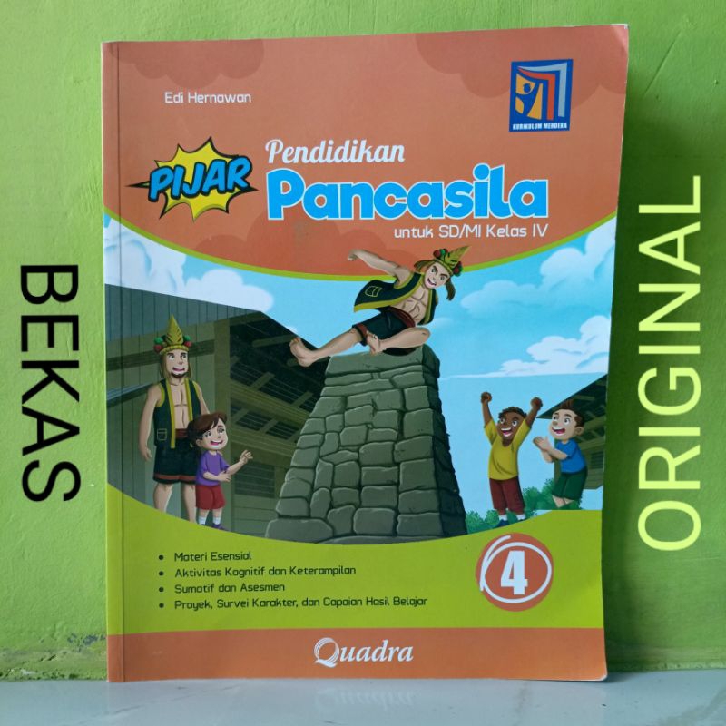 Jual Buku Pijar Pendidikan Pancasila PPKN PKN Kelas 4 IV SD MI Penerbit Quadra Kurikulum Merdeka ...