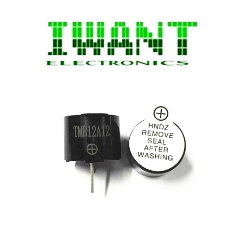 Jual BUZZER SPEKEAKER ACTIVE 12V DC 12*9.5mm LONG SOUND BUZZER 12V MIN ...