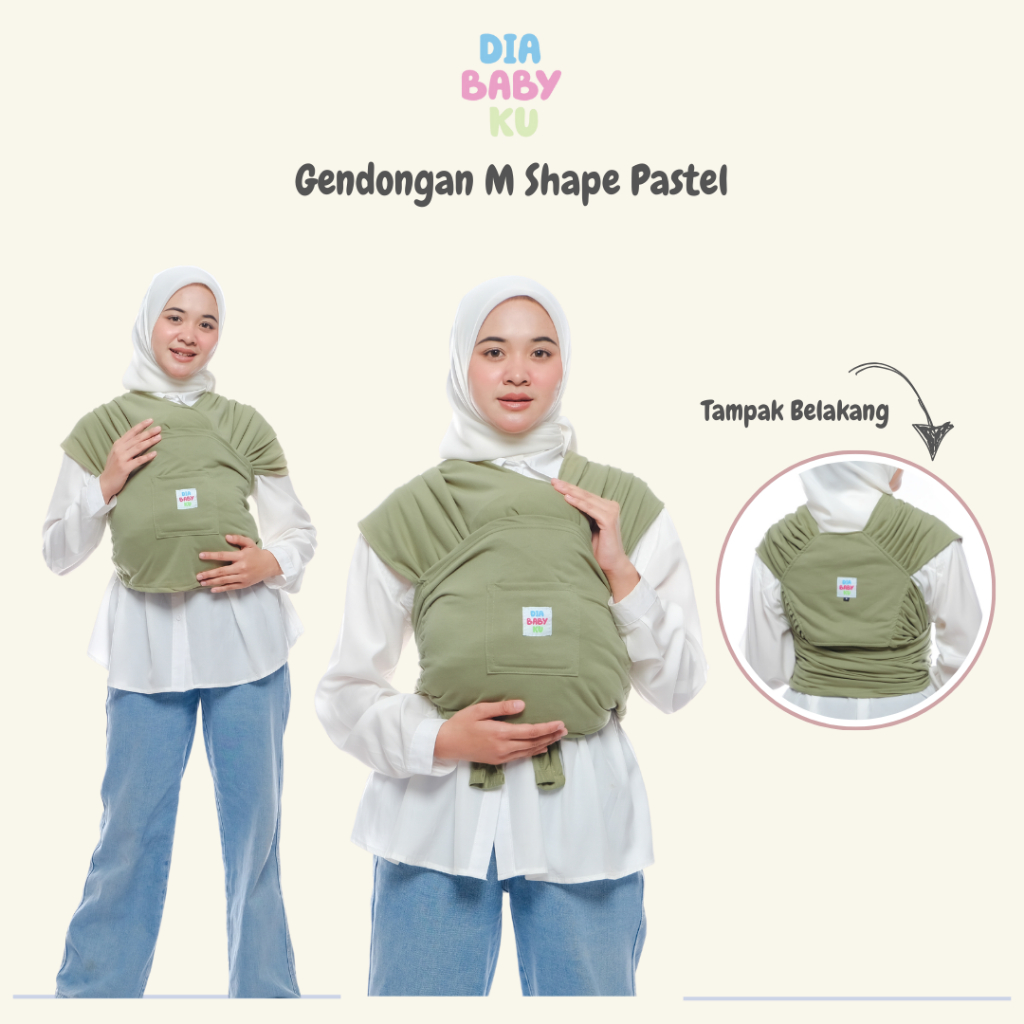 Jual DIABABYKU Gendongan Bayi Depan M Shape Baby Wrap 3in1 Geos Baby ...