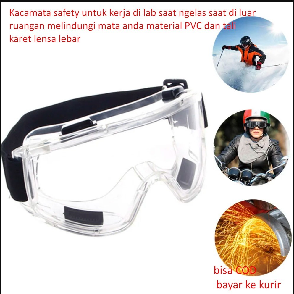 Jual Kacamata safety untuk kerja di lab saat ngelas saat di luar ...