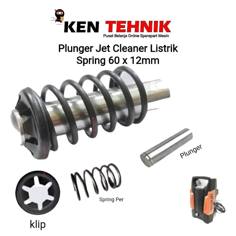 Jual Plunger Jet Cleaner Listrik Mesin Steam Spring 60 x 12mm | Shopee ...