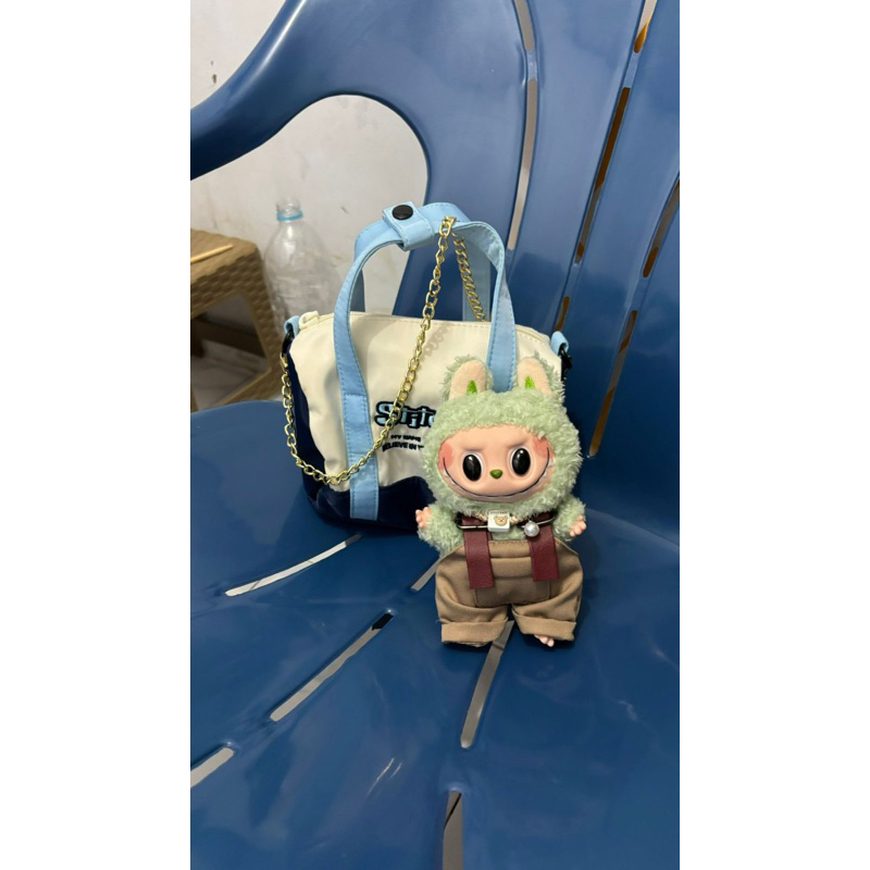 Jual LABUBU Sealed Exciting Macaron Pop Mart Vynil Face Keychain ...