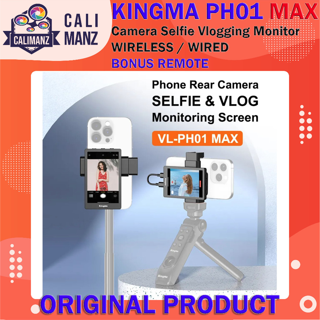 Jual KINGMA ORIGINAL VL-PH01 MAX Camera Selfie Vlogging Monitor For ...