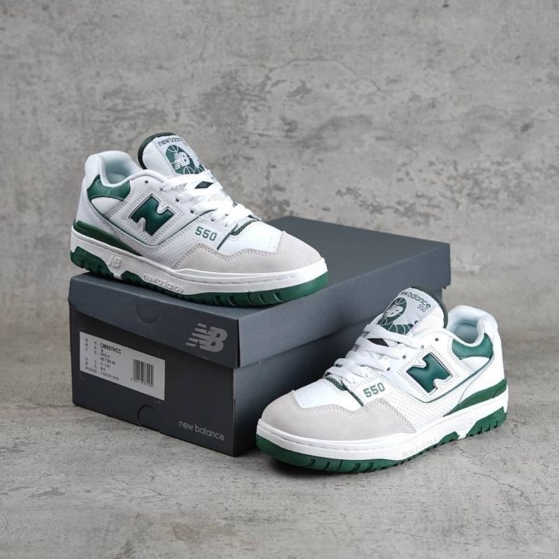 Jual Sneakers NB 550 White Green | New Balance 550 White Green "BNIB ...