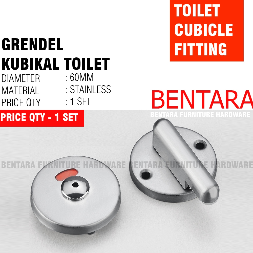 Jual PT-G1 PARTISI TOILET GRENDEL STAINLESS KUBIKAL PARTISI KUNCI ...