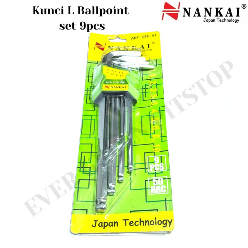 Jual kunci L set ballpoint segienam nankai 9 pcs | Shopee Indonesia