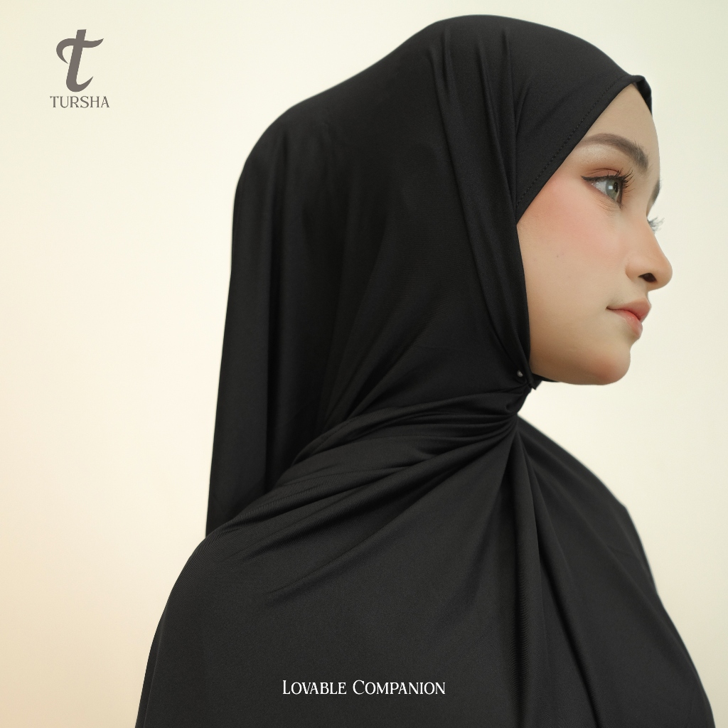 Jual PASHMINA JERSEY PREMIUM WARNA HITAM TURSINA SERIES 180 X 75 ...