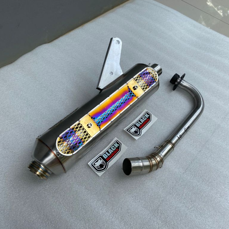 Jual Knalpot Standar Racing LUSTER Original Black Mamba – PNP Scoopy ...