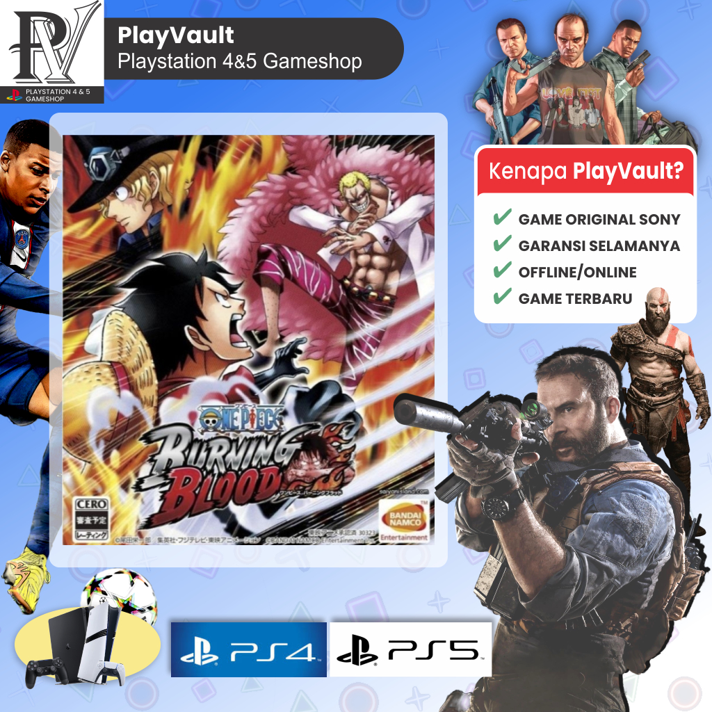 Jual One Piece Burning Blood PS4 PS5 | Shopee Indonesia