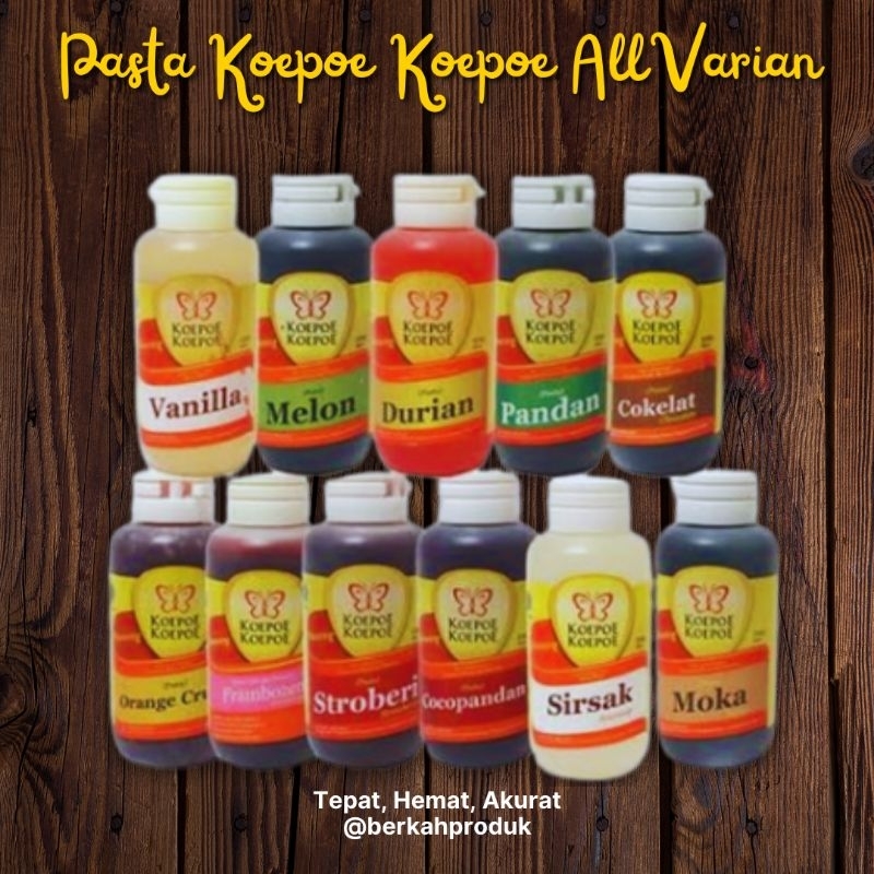 Jual Pasta Perisa Makanan dan Minuman Merk Koepoe Koepoe 60 Ml | Shopee ...
