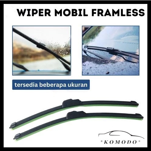 Jual Wiper Blade Frameless Mobil Pisang Soft Lentur Kaitan U Hook Truk 1 PC 12 inch - 28 inch ...