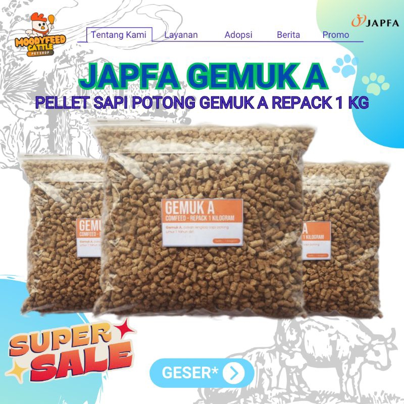 Jual [REPACK] Pakan Gemuk A Sapi dan Kambing Kemasan 1 Kg PT. Japfa ...