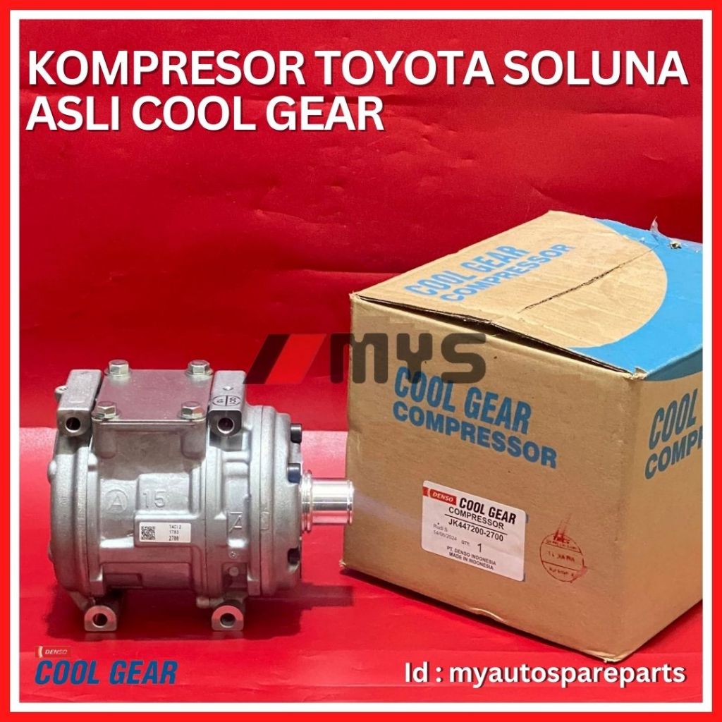 Jual COMPRESSOR AC Mobil TOYOTA Soluna KOMPRESOR ASLI COOL GEAR ...