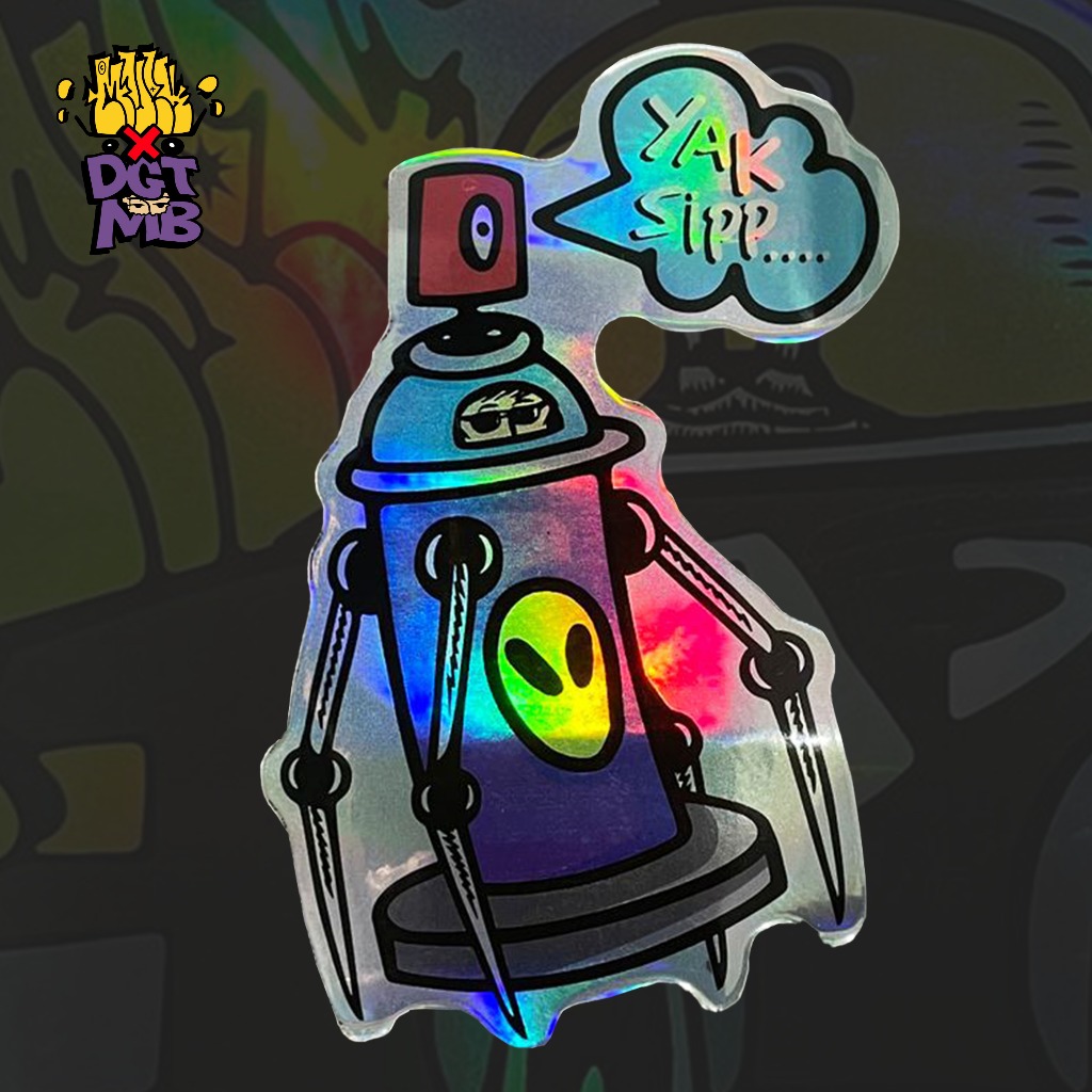 Jual DGTMB X MUCK - Sticker Hologram Yak Sip | Shopee Indonesia