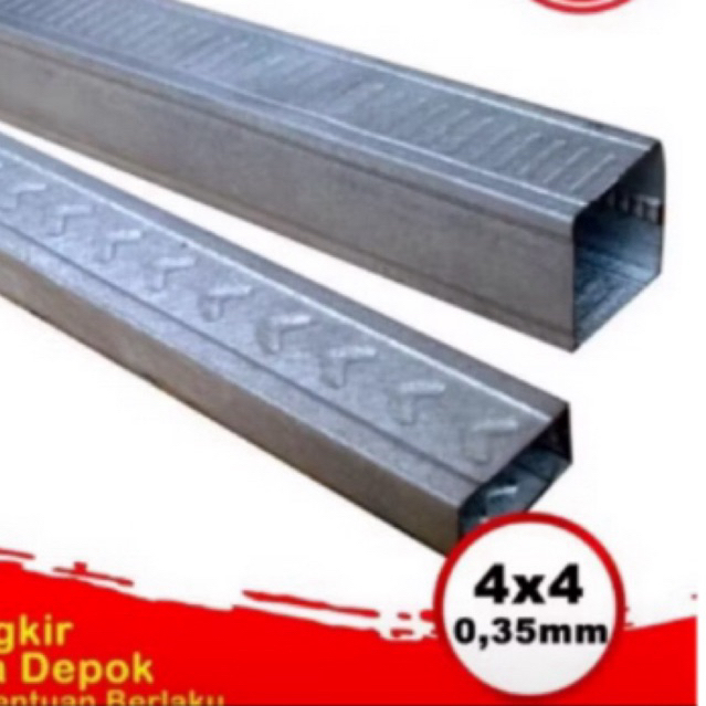 Jual BESI HOLLOW HOLO GALVANIS 4x4 0.35mm TEBAL | Shopee Indonesia