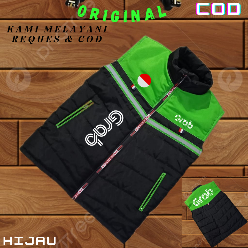 Jual BEST SELLER - Rompi Grab Driver Ojek Online / Rompi Motor Pria ...