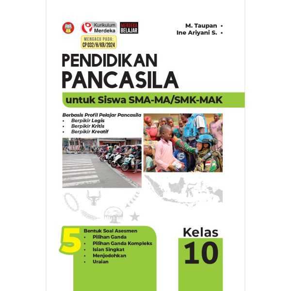Jual Buku Pendidikan Pancasila untuk Siswa SMA-MA/SMK-MAK Kelas 10 - Yrama Widya | Shopee Indonesia