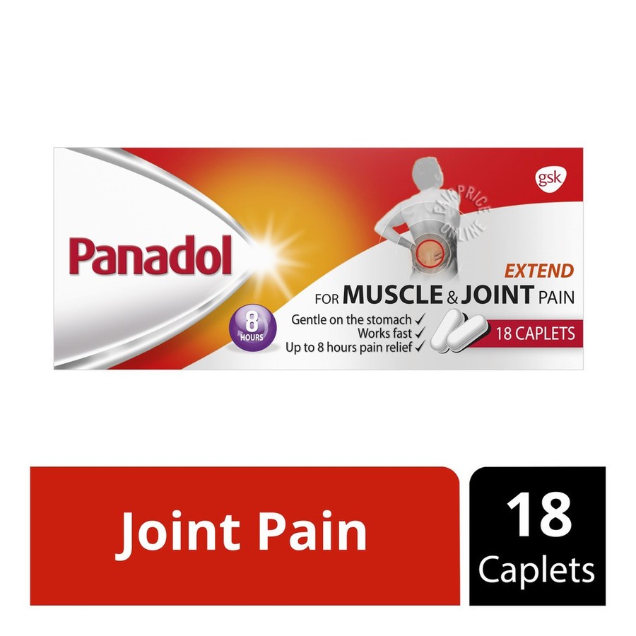 Jual PANADOL Extend for Muscle & Joint Pain 18 Tablets Singapore ...