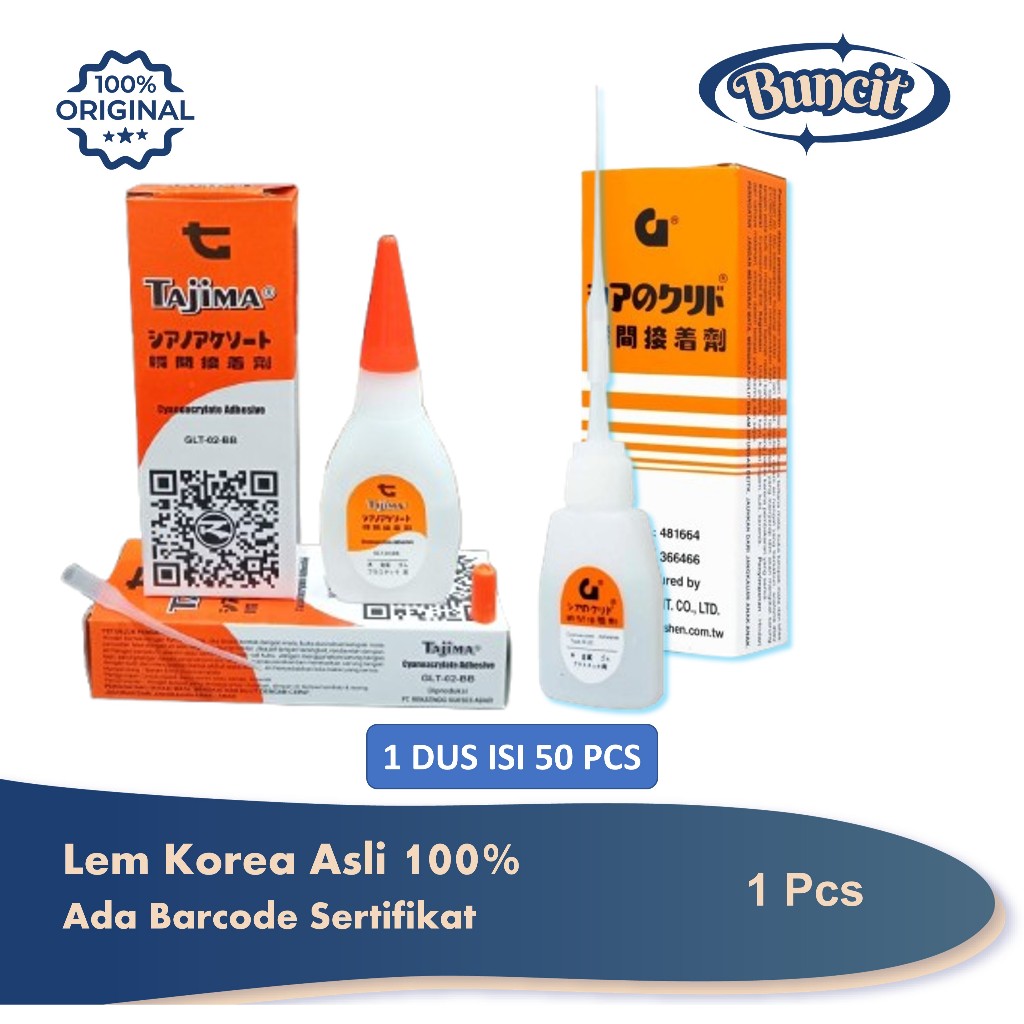 Jual Lem G Korea Epotec Cair / Lem Korea Tajima / Super Glue Serbaguna ...