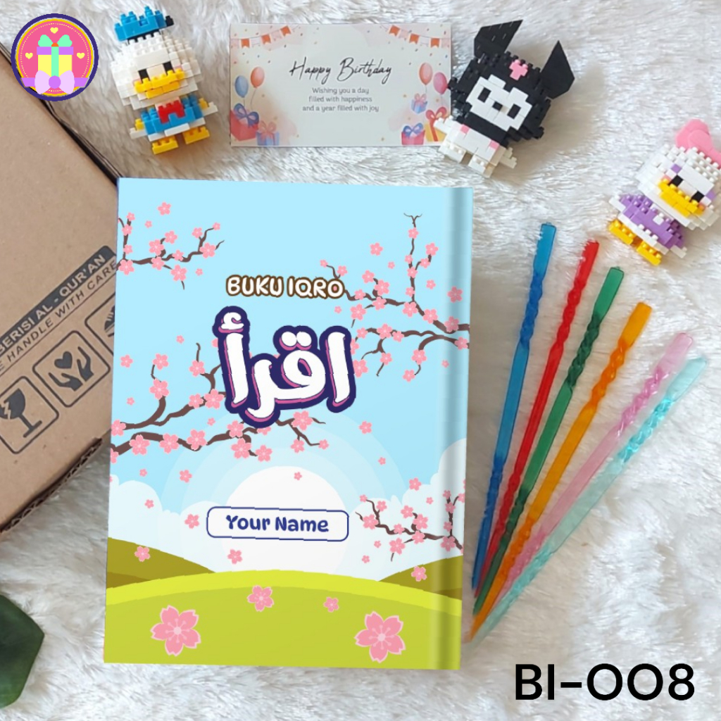 Jual IQRO Custom Nama Hard Cover Soft Cover / IQRA QR code Gratis 176 ...