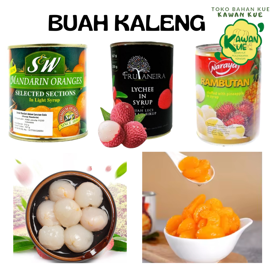 Jual Buah Kemasan Kaleng /Wilmond Orange/Frutanaira Lychee Syrup/Naraya ...