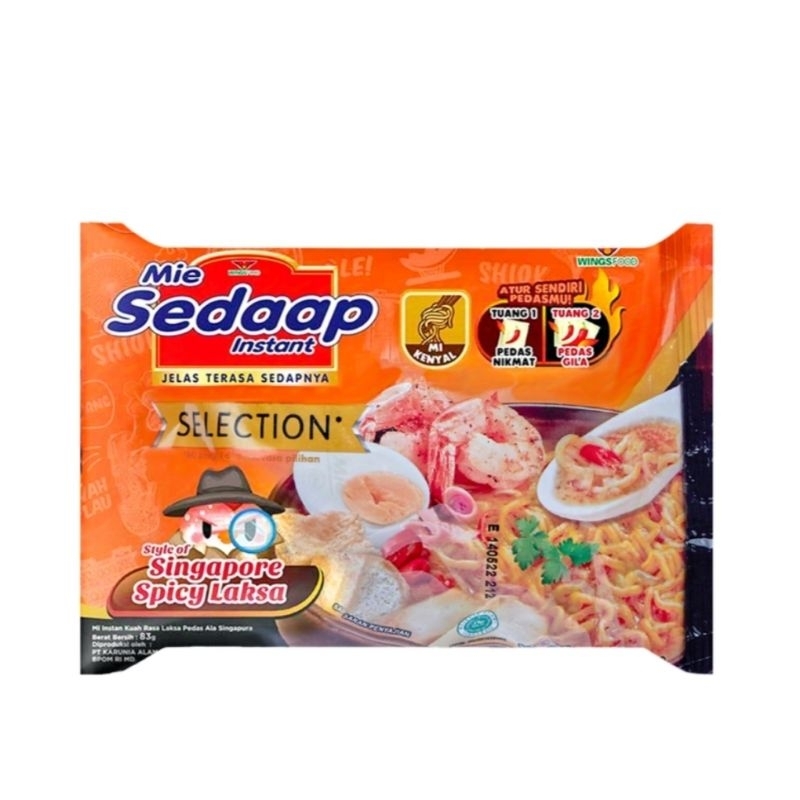 Jual Mie Sedaap Singapore Spicy Laksa/Mie Instant 83gr | Shopee Indonesia