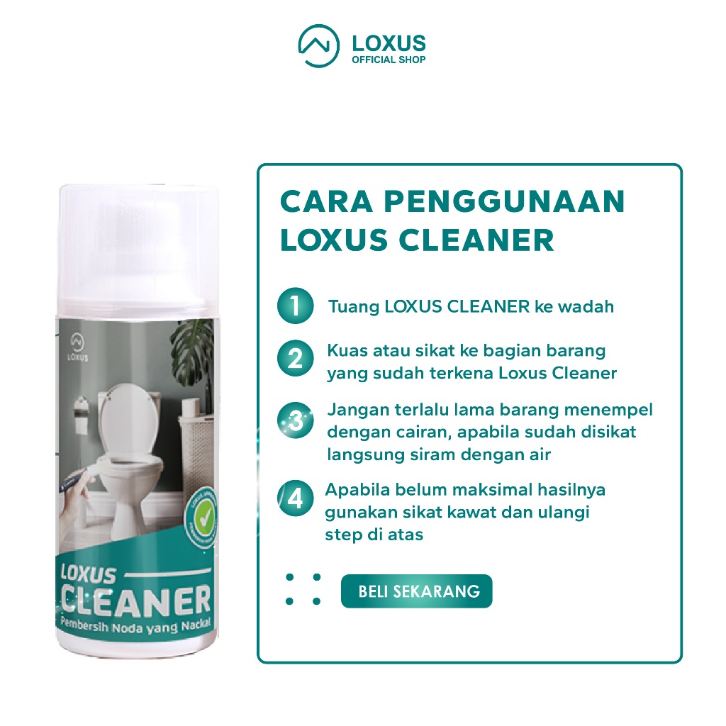 Jual Loxus Cleaner Pembersih Kerak Toilet Kamar Mandi Stainless Shower ...