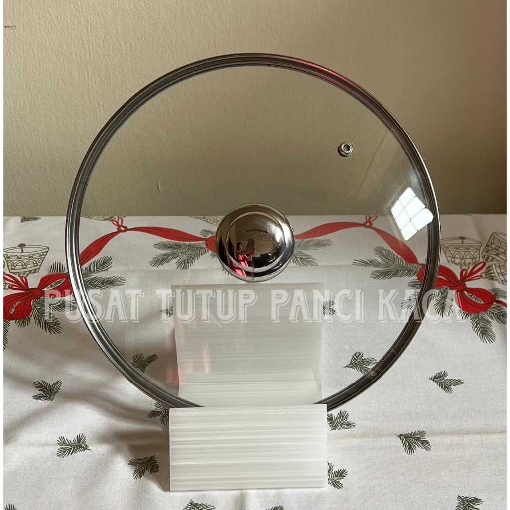 Jual TUTUP PANCI KACA DENGAN KAKI, DIA.DALAM +/- 25.8 CM,DIA.LUAR+/- 27 ...