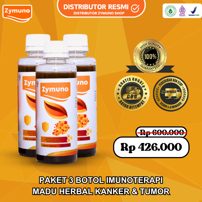 Jual ZYMUNO 100% ORIGINAL 3 BOTOL Lebih Efektif Membantu Penyembuhan ...