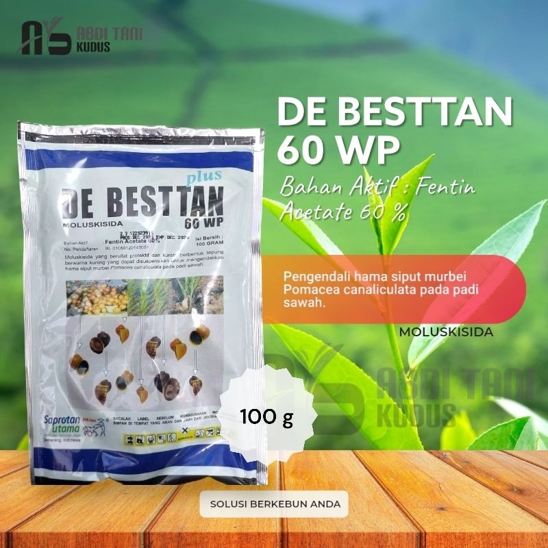 Jual MOLUSKISIDA DE BESTAN PLUS 60 WP 100 GRAM PENGENDALI SIPUT PADA ...