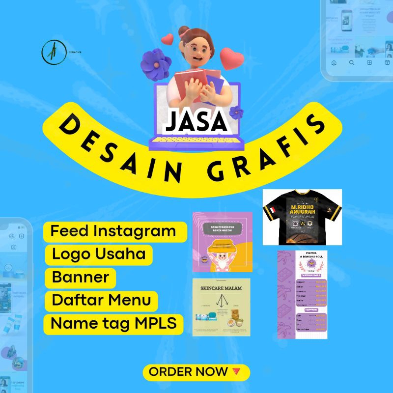 Jual Jasa Desain Menu, Logo, Banner, Feed LUCU & ESTETIK | Shopee Indonesia