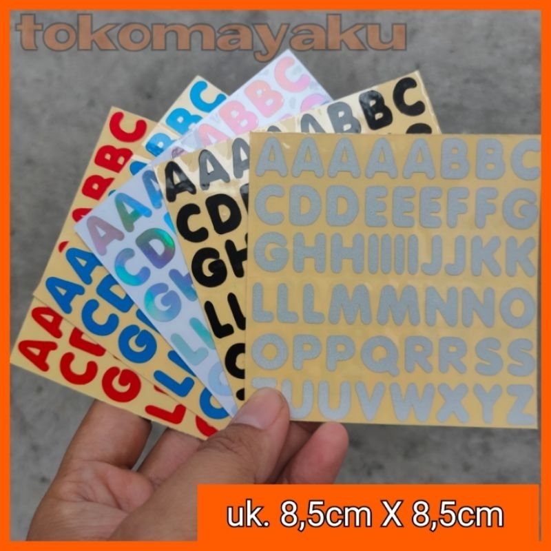Jual Stiker huruf abjad abc sticker cutting nama | Shopee Indonesia