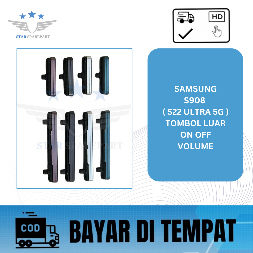 Jual TOMBOL LUAR KEYPAD ON OFF + VOLUME SAMSUNG S908 ( GALAXY S22 ULTRA ...