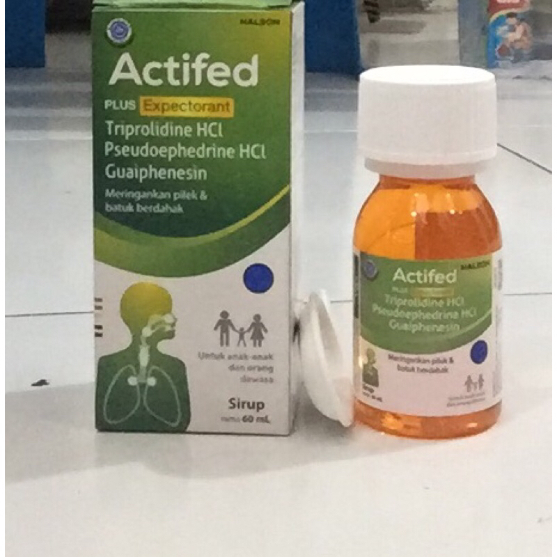 Jual ACTIFED PLUS EXPECTORANT HIJAU 60ML (Batuk berdahak) | Shopee ...