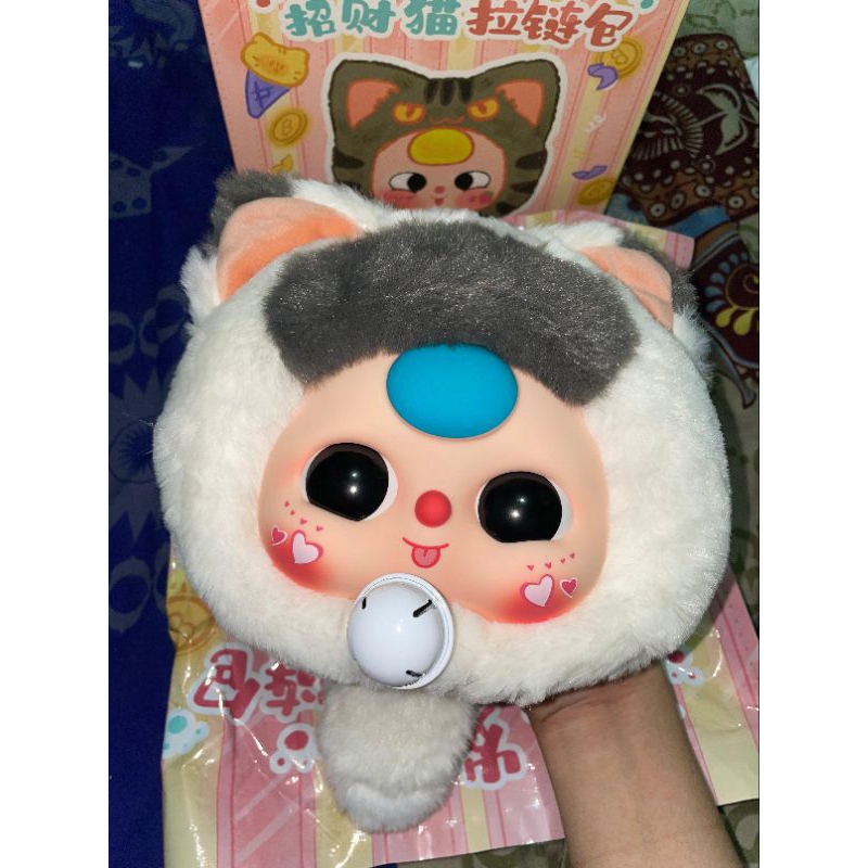 Jual BB3 Lucky Cat white Black Mata Juling Blind Box Ori | Shopee Indonesia
