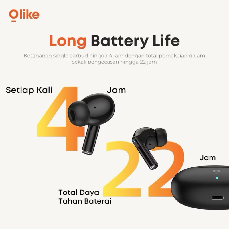 Jual OLIKE T112 TWS EARPHONE BLUETOOTH 5.3 Original | Shopee Indonesia