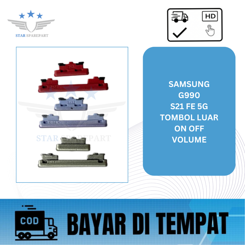 Jual TOMBOL LUAR KEYPAD ON OFF + VOLUME SAMSUNG G990 ( GALAXY S21 FE 5G ...