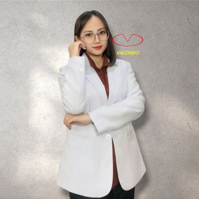 Jual Snelli / Jas Dokter Wanita Lengan Panjang (VALENSIO) | Shopee ...