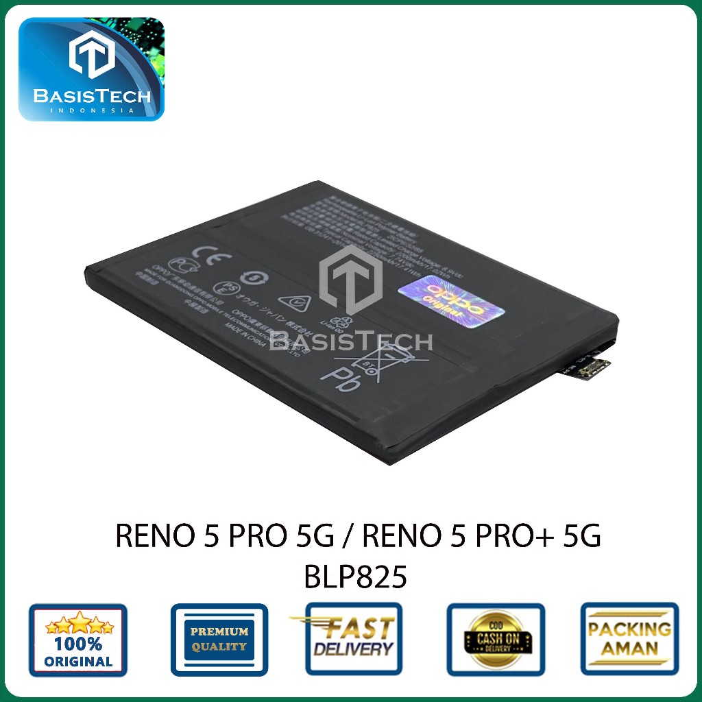 Jual BATERAI OPPO RENO 5 PRO 5G - RENO 5 PRO PLUS 5G - BLP825 ...