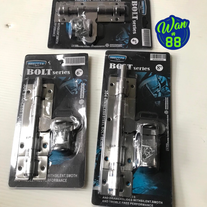 Jual Grendel Overpal Stainless 4”, 6”, 8” Arnetta | Shopee Indonesia