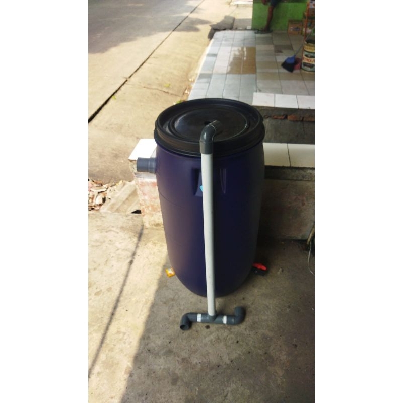 Jual tong filter kolam ikan koi, lele, nila mujair, UK 80L 1 output ...