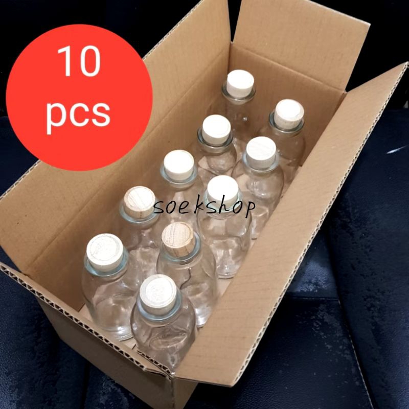 Jual BOTOL ASI 100ML, TUTUP KAYU, BOTOL KACA GINGERSHOT, BOTOL SUSU ...