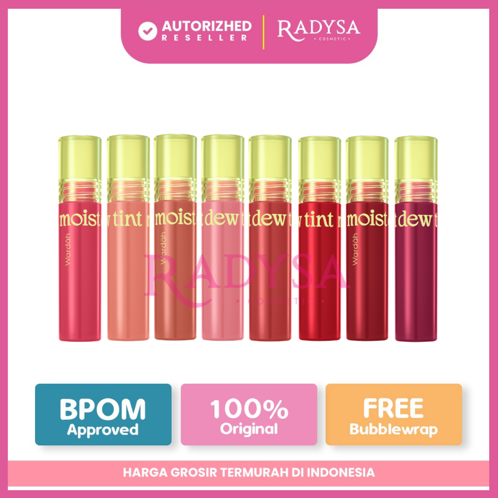 Jual 𝐑𝐀𝐃𝐘𝐒𝐀 - NEW! Wardah Moist Dew Tint 3 g - Liptint yang Mengadung Oatmilk dan Pentavitin ...