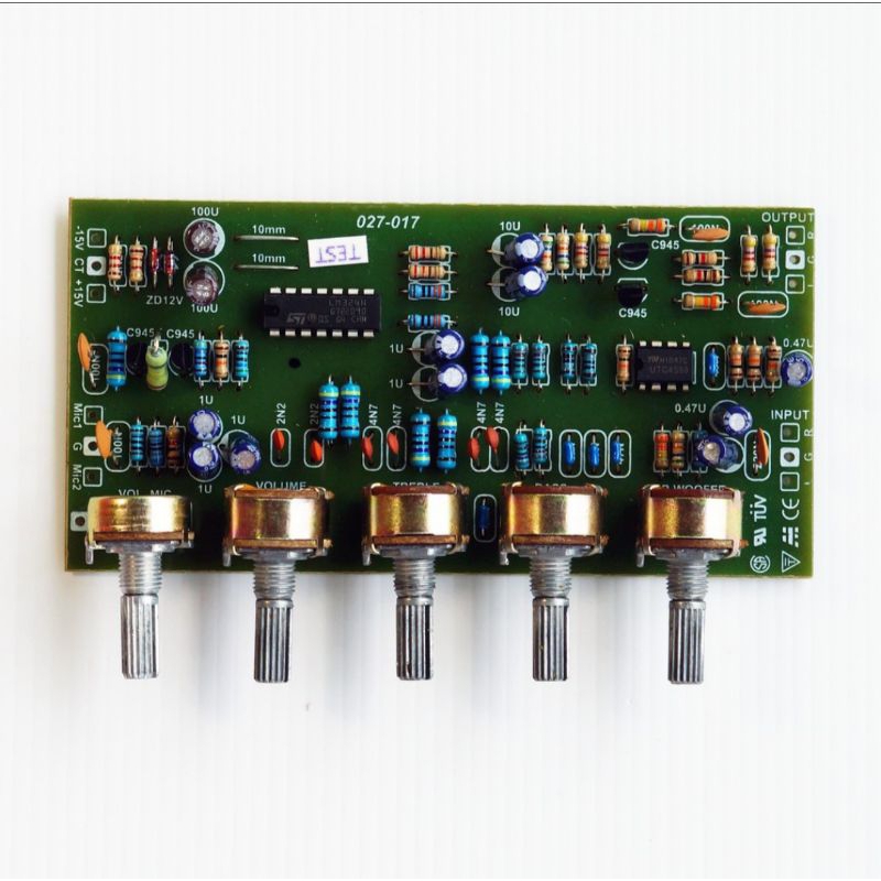 Jual Kit Tone control tone kontrol stereo aktif + subwoofer + mic ...