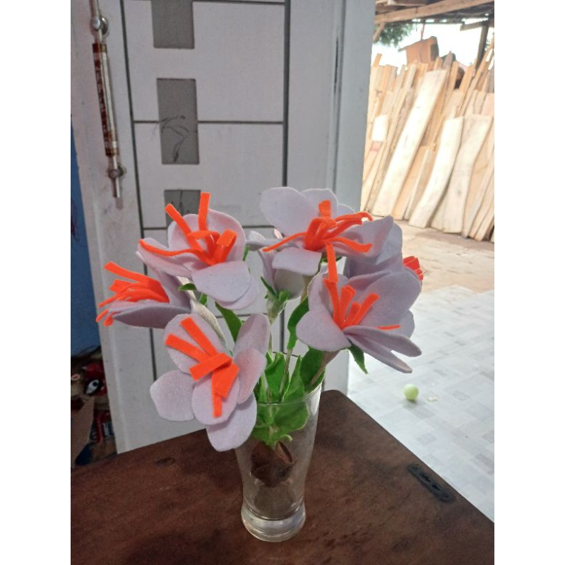 Jual Prakarya Bunga cantik dari kain sisa (keterampilan bunga) | Shopee ...