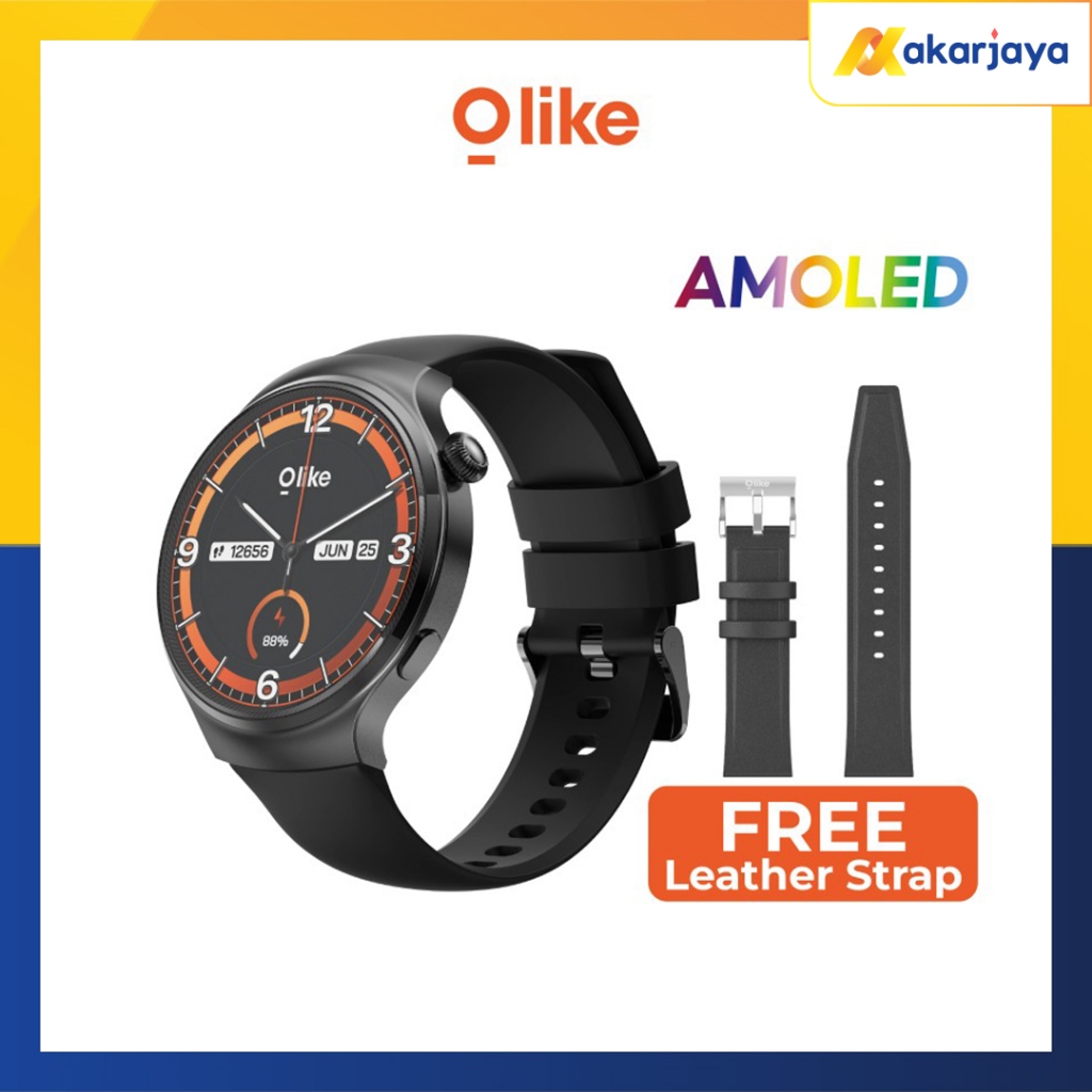 Jual Olike FMA02 Smartwatch 1.43" AMOLED Display Bluetooth Call Sport ...