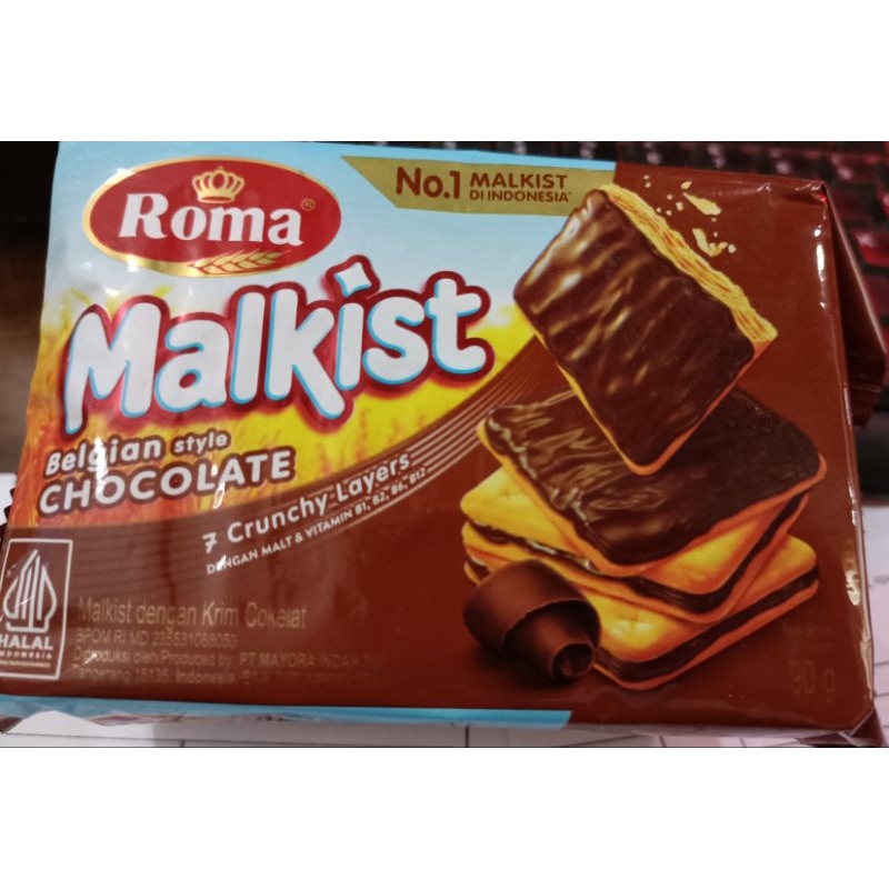 Jual ROMA MALKIST CHOCOLATE 105GR | Shopee Indonesia